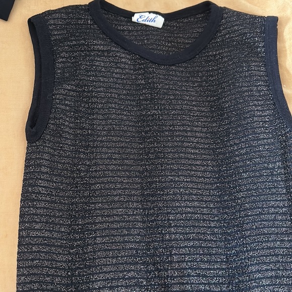 Edith A. Miller | Dresses | Edith A Miller Striped Metallic Dress ...